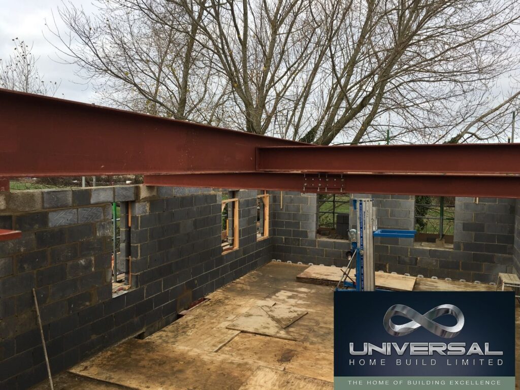 Structural Steel Installation - Universal Home Build